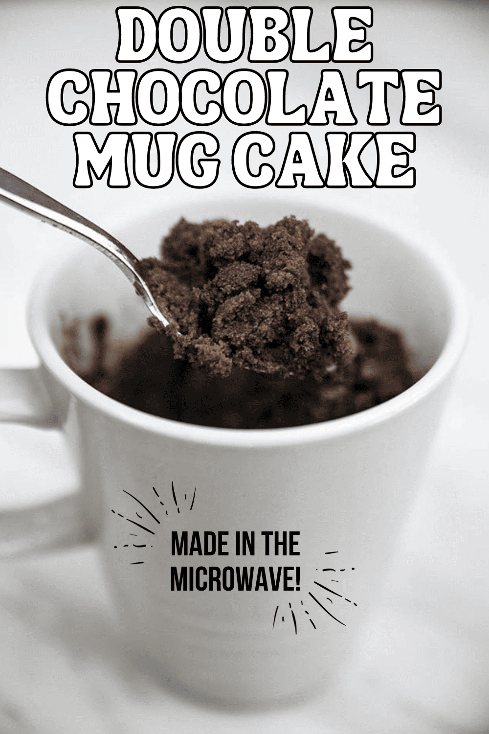 Double Chocolate Mug Cake Made in Microwave (no egg) - Mom Spark