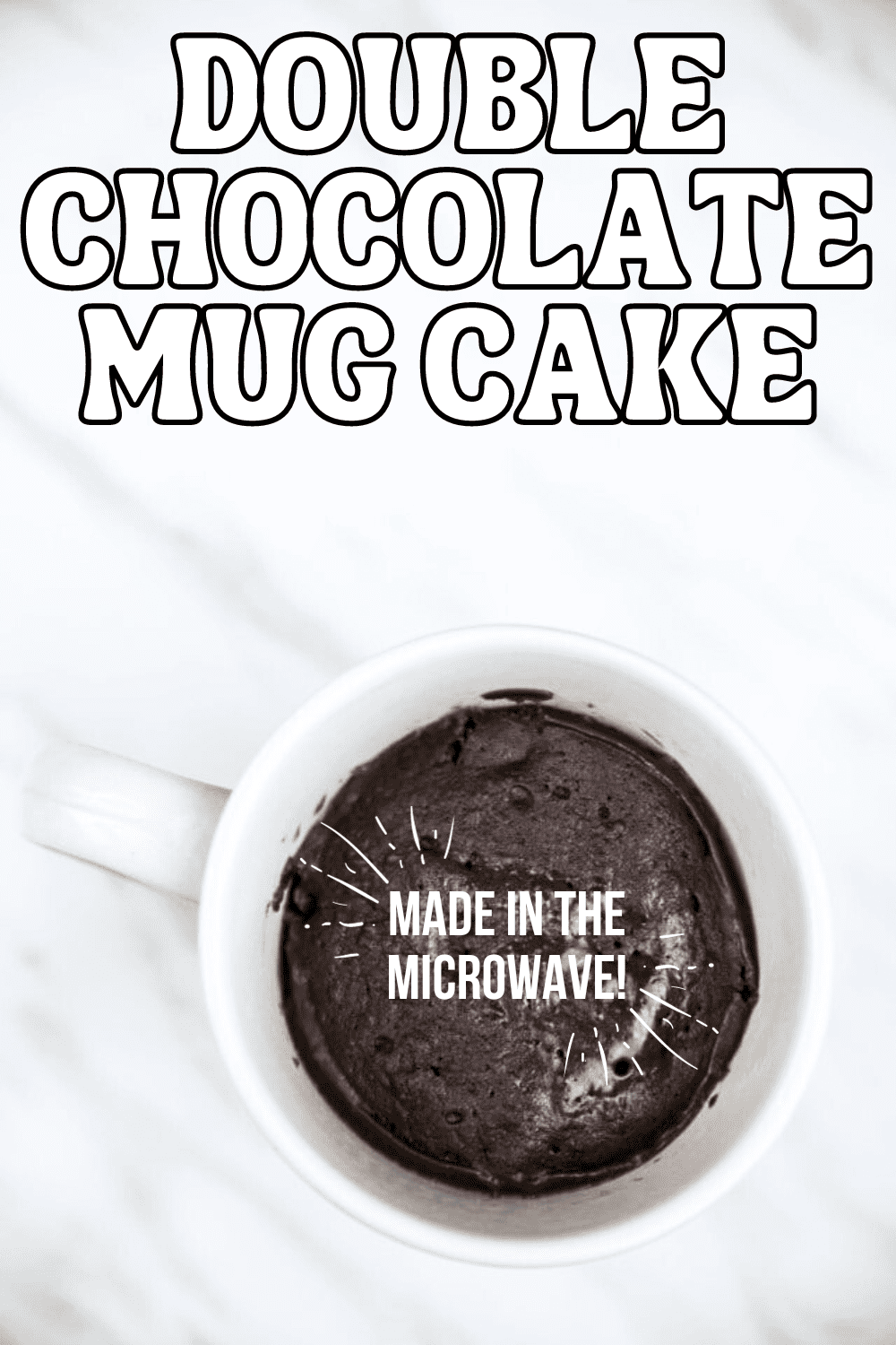Double Chocolate Mug Cake Made in Microwave (no egg) - Mom Spark