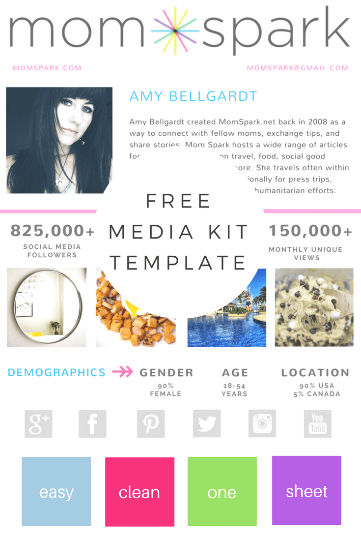 BLOGGING 101: How to Create a Media Kit & One Sheet - Mom Spark