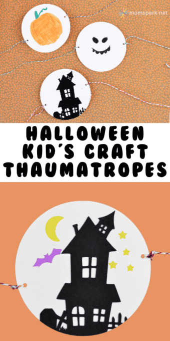 Easy Halloween Thaumatrope (Banners) Kid's Craft - Mom Spark