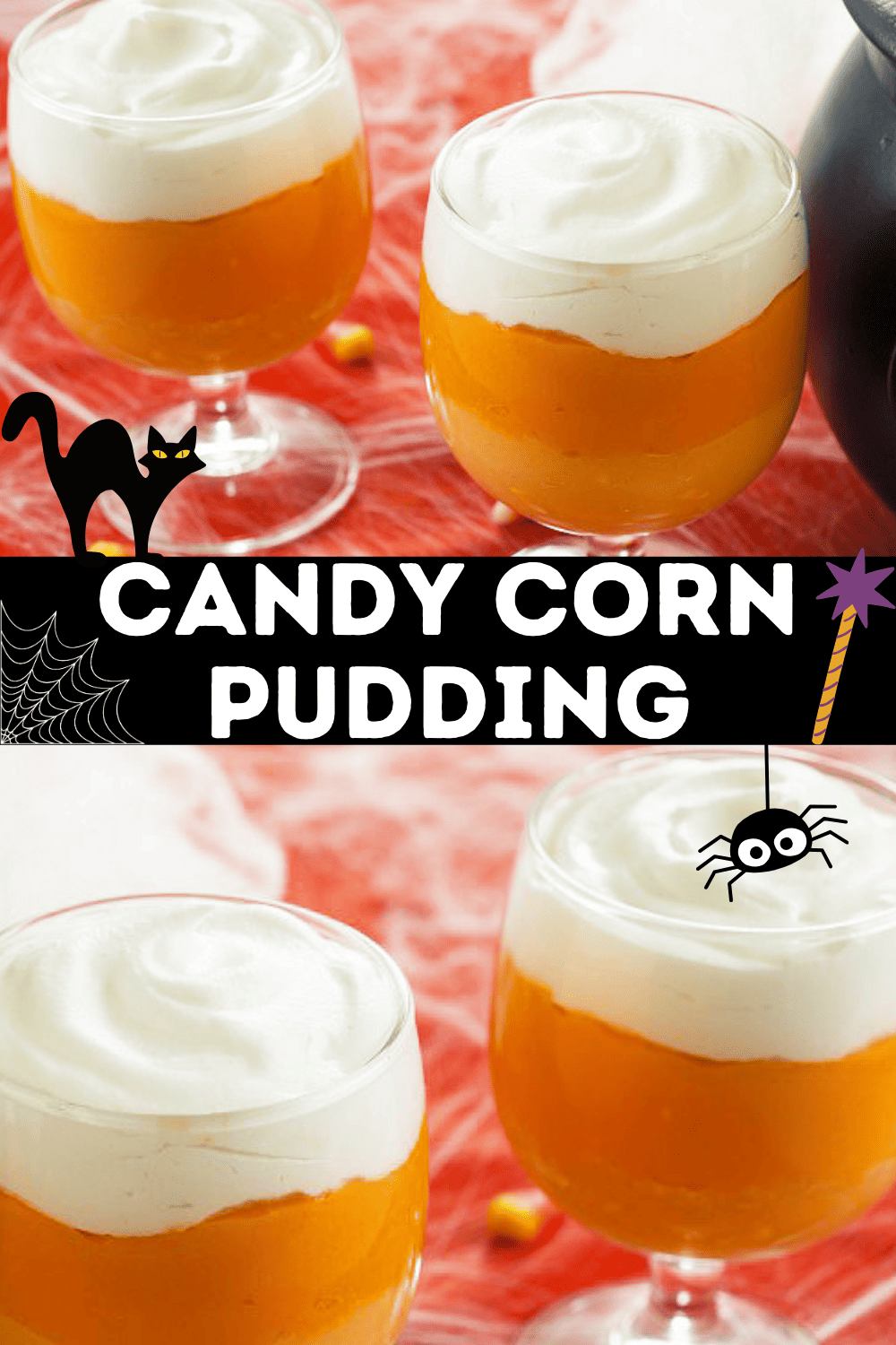 Halloween Candy Corn Pudding Recipe - Mom Spark
