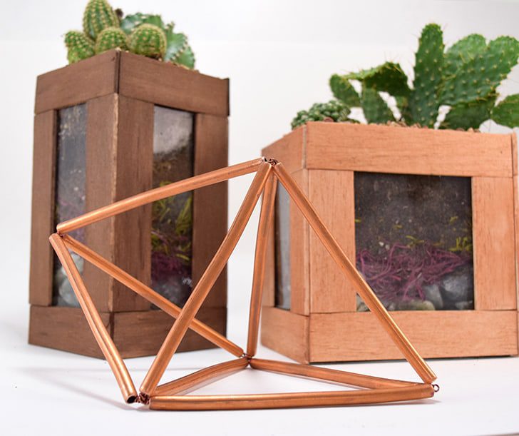 Himmeli Style Copper Sculpture Tutorial - Mom Spark