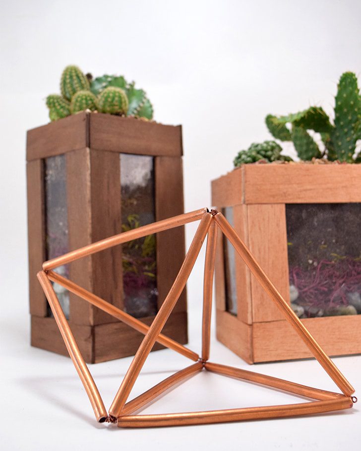 Himmeli Style Copper Sculpture Tutorial - Mom Spark