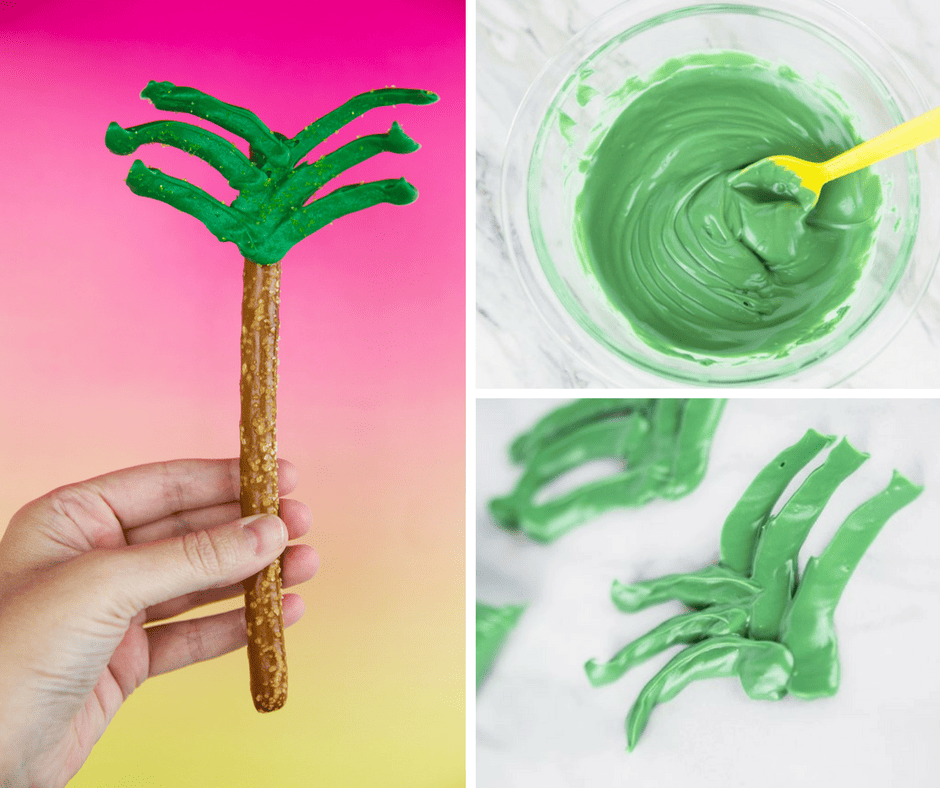 Pretzel Rod Palm Tree Snack Recipe - Mom Spark