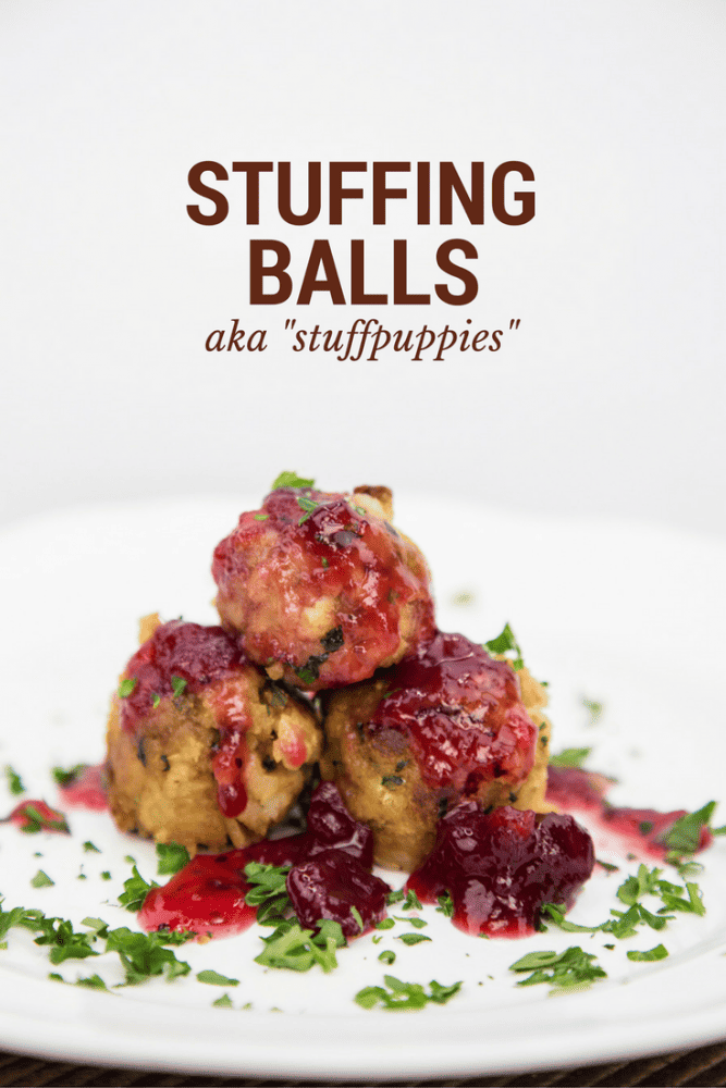 Stuffpuppies (Stuffing Ball Hushpuppies) Thanksgiving Recipe - Mom Spark