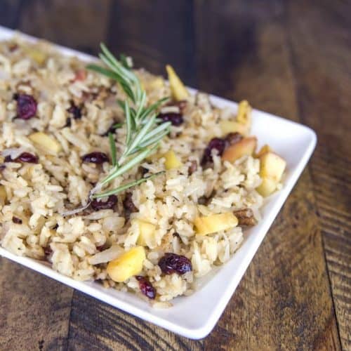 Cranberry Apple Holiday Rice Recipe - Mom Spark