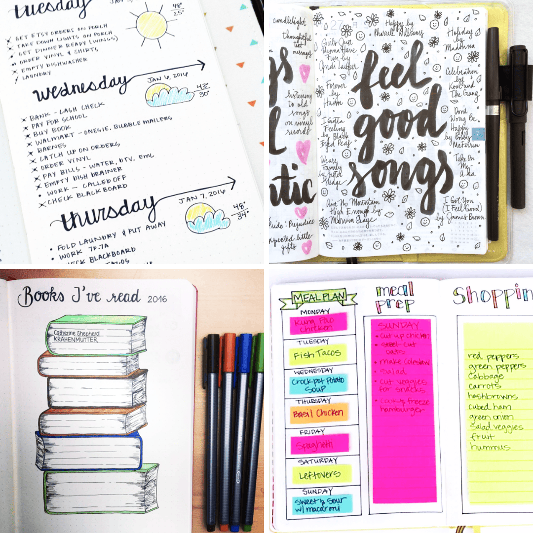 10 Bullet Journal Layout Ideas! - Mom Spark
