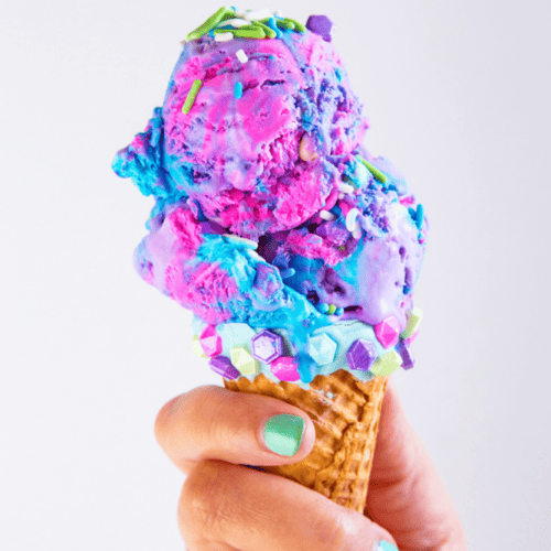 Homemade No Churn Mermaid Ice Cream Cone Recipe Mom Spark