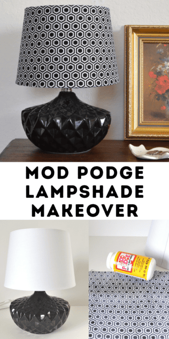 DIY Mod Podge Lampshade Makeover - Mom Spark