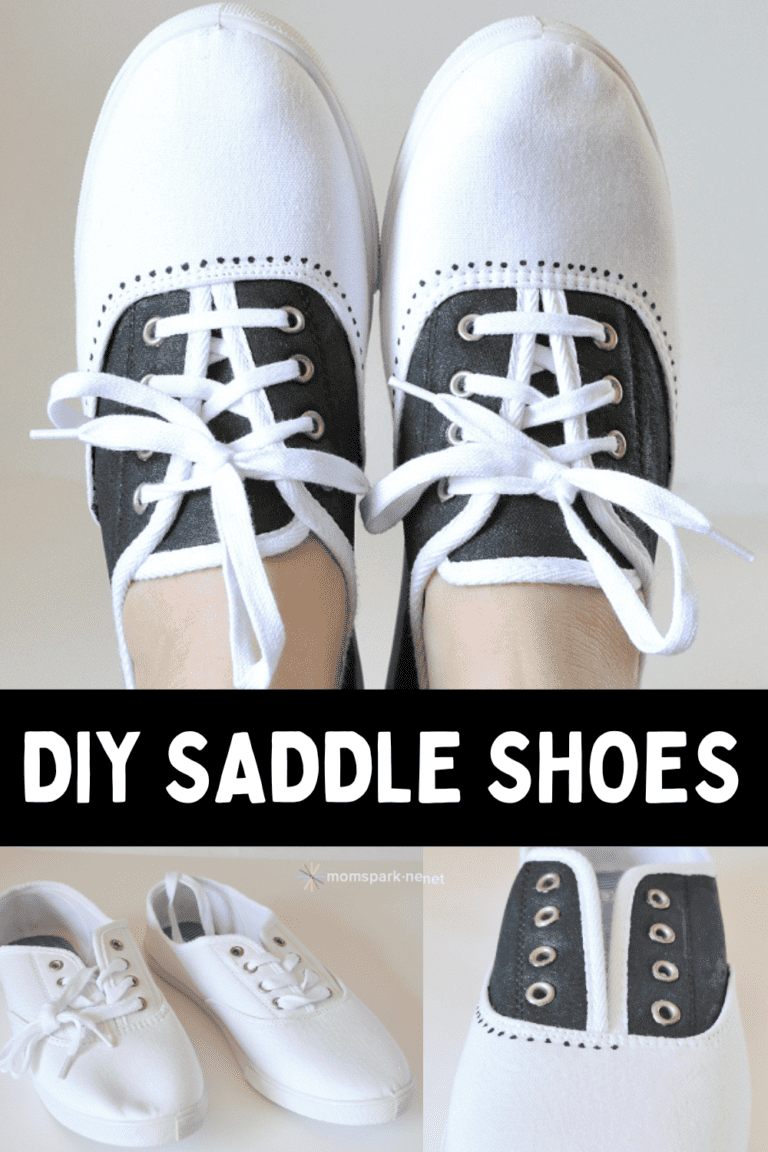 1950s DIY Saddle Shoes - Mom Spark