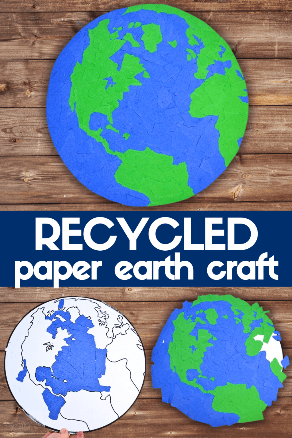 Recycled Paper Earth Craft - Mom Spark