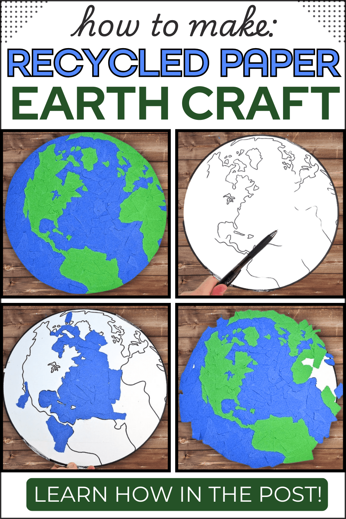 Recycled Paper Earth Craft - Mom Spark