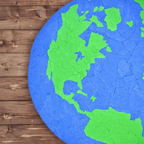 Recycled Paper Earth Craft - Mom Spark