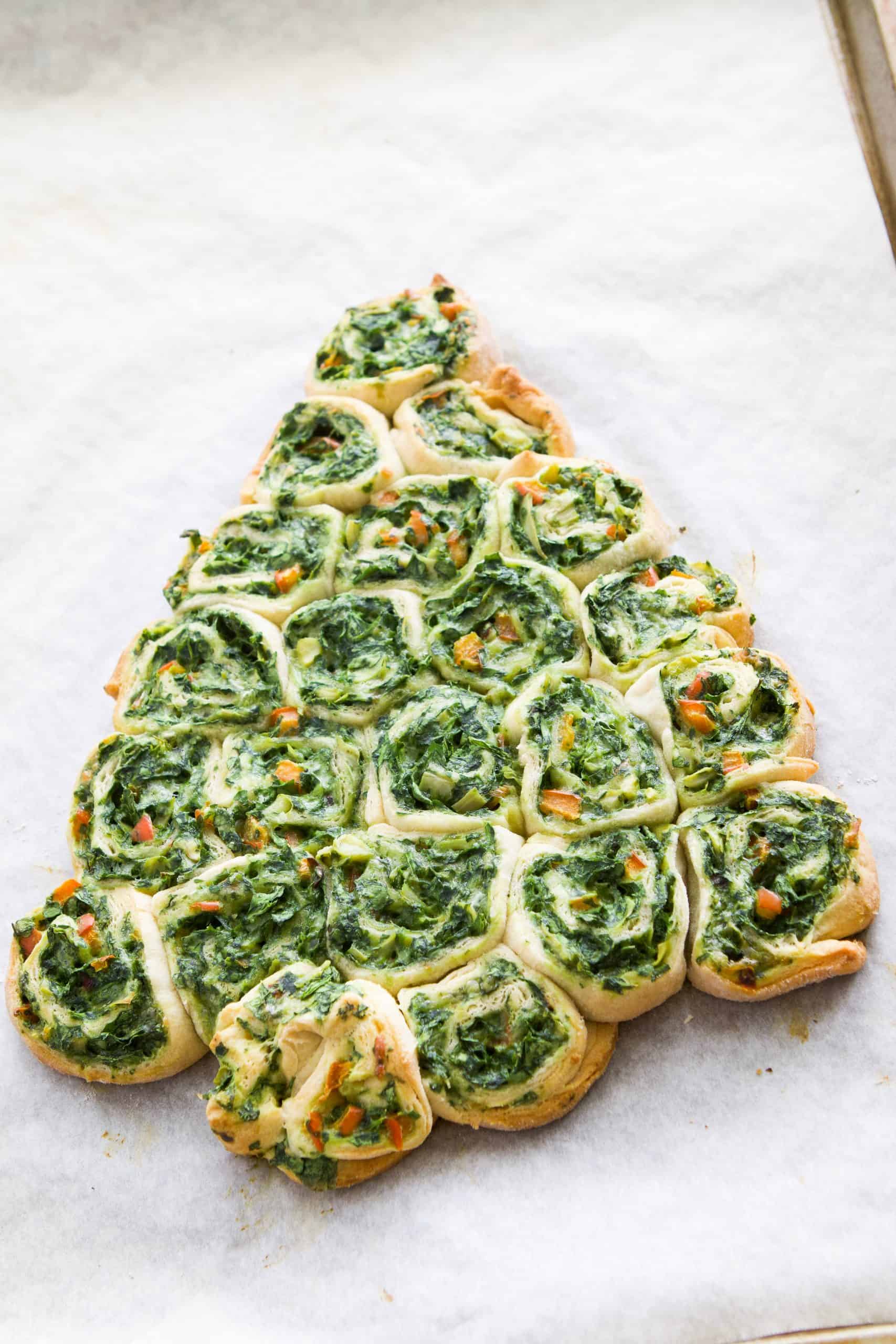 Spinach and Artichoke Christmas Tree Recipe