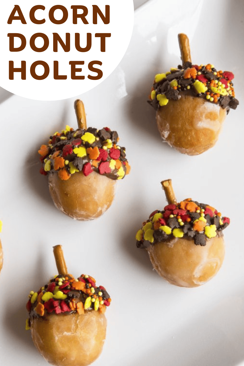 Acorn Donut Holes Fall Recipe - Mom Spark