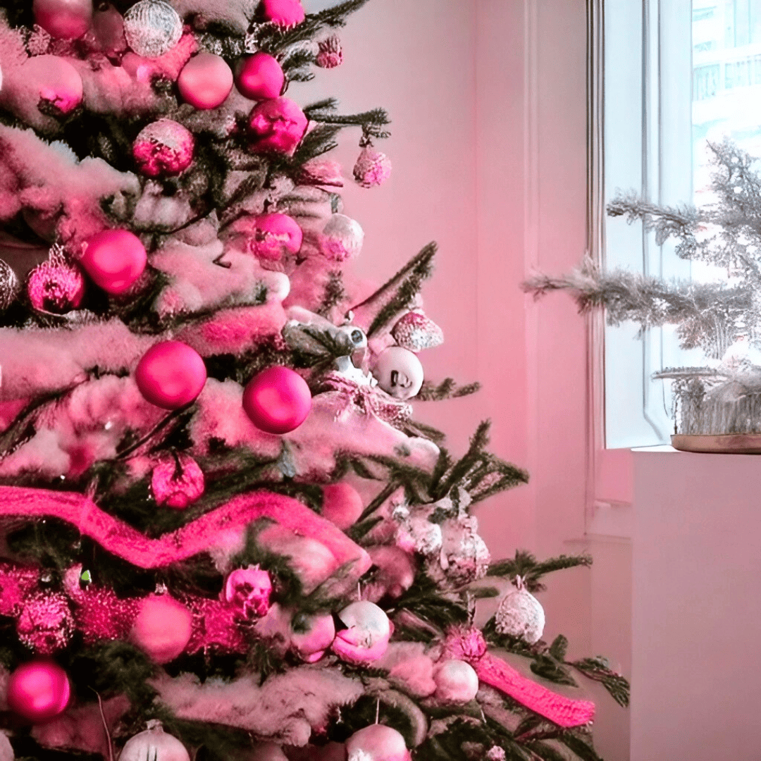 Pink Christmas Decor Inspiration - Mom Spark