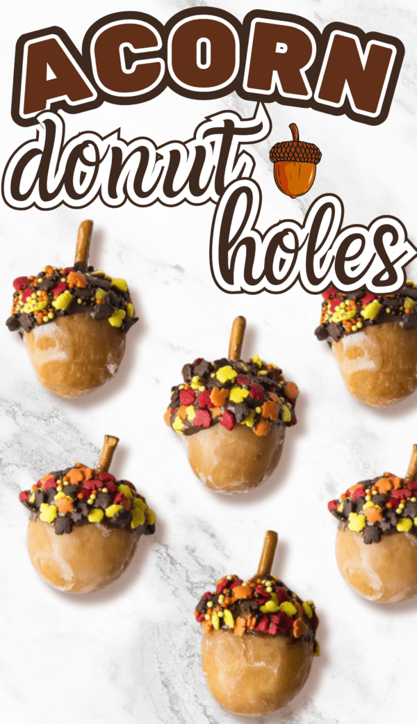 Acorn Donut Holes Fall Recipe - Mom Spark